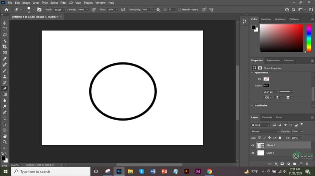 How To Make A Curved Line In Photoshop Elements Click The Photo